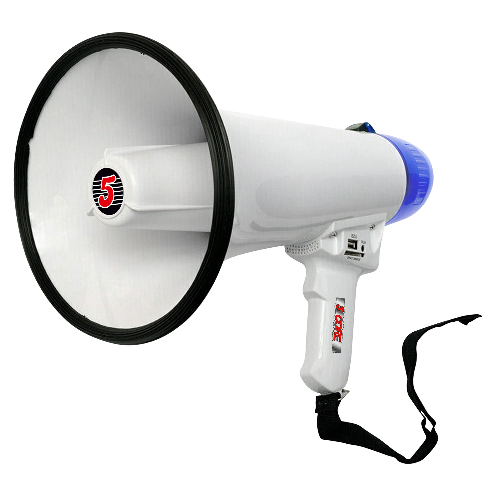 5 Core Megaphone Bullhorn Speaker 20W Bull Horn Battery Power Cheer ...