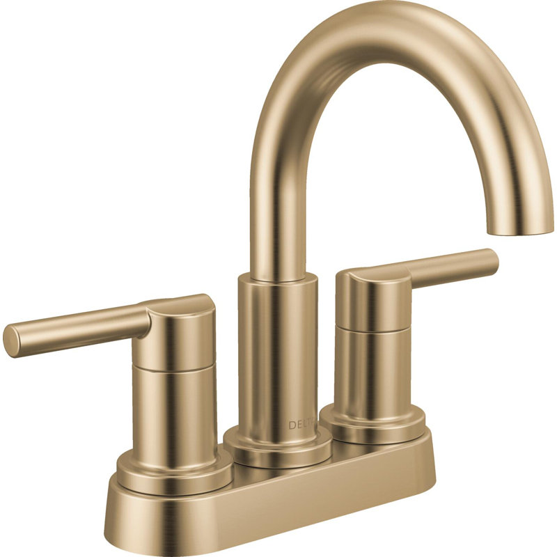 Delta Nicoli Centerset Bathroom Faucet, 2-Handle Bathroom Sink Faucet ...
