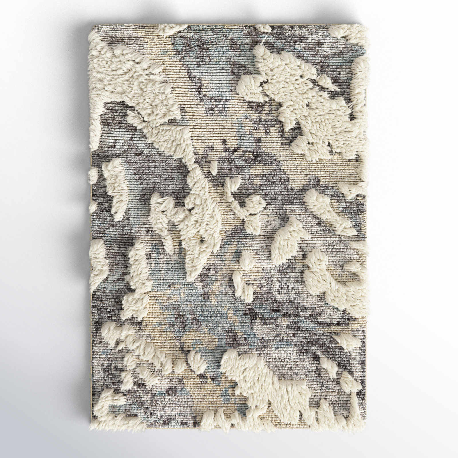 Joss & Main Arcus Abstract Hand Knotted Cream Area Rug & Reviews | Wayfair