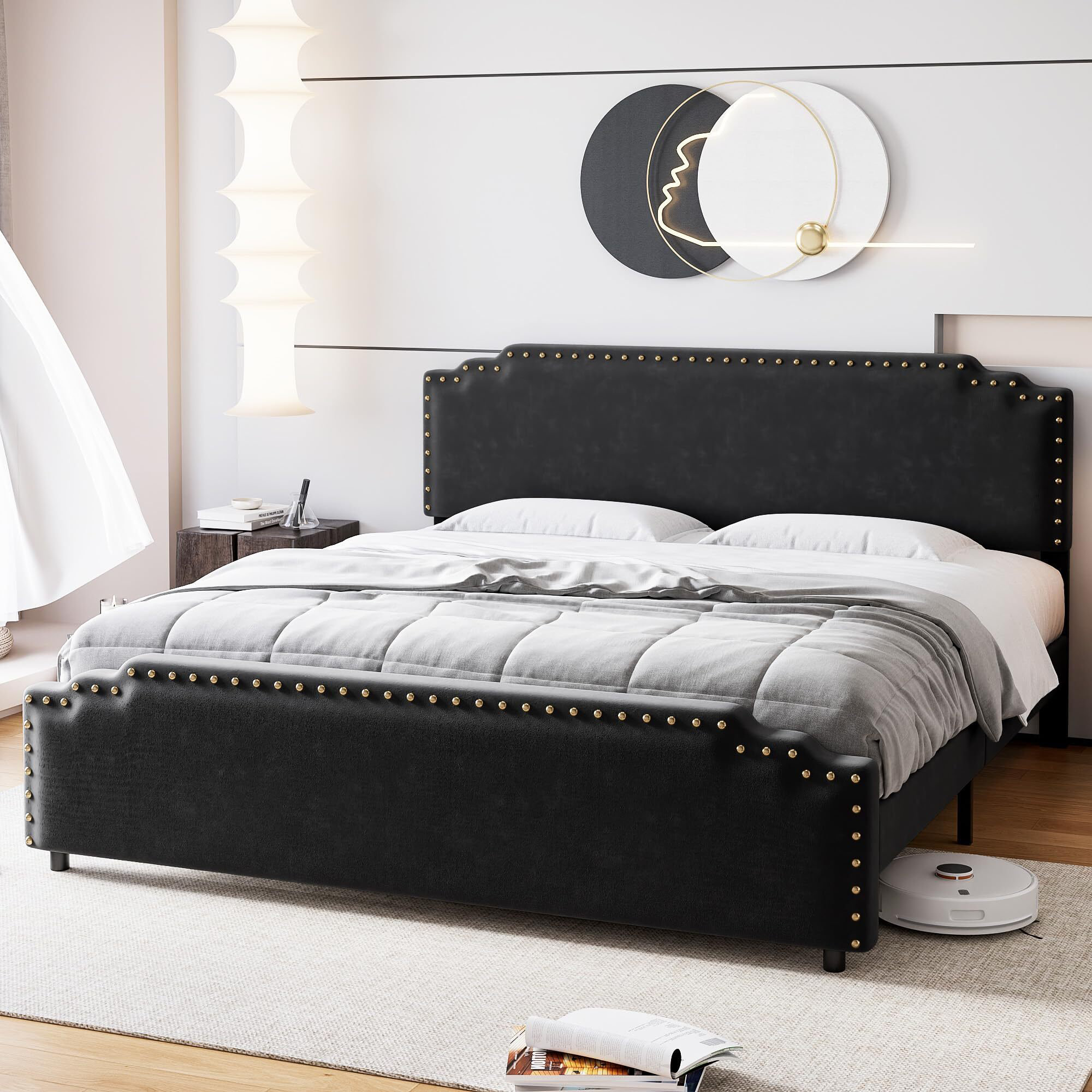 House of Hampton® Hanzlah Upholstered Bed & Reviews | Wayfair