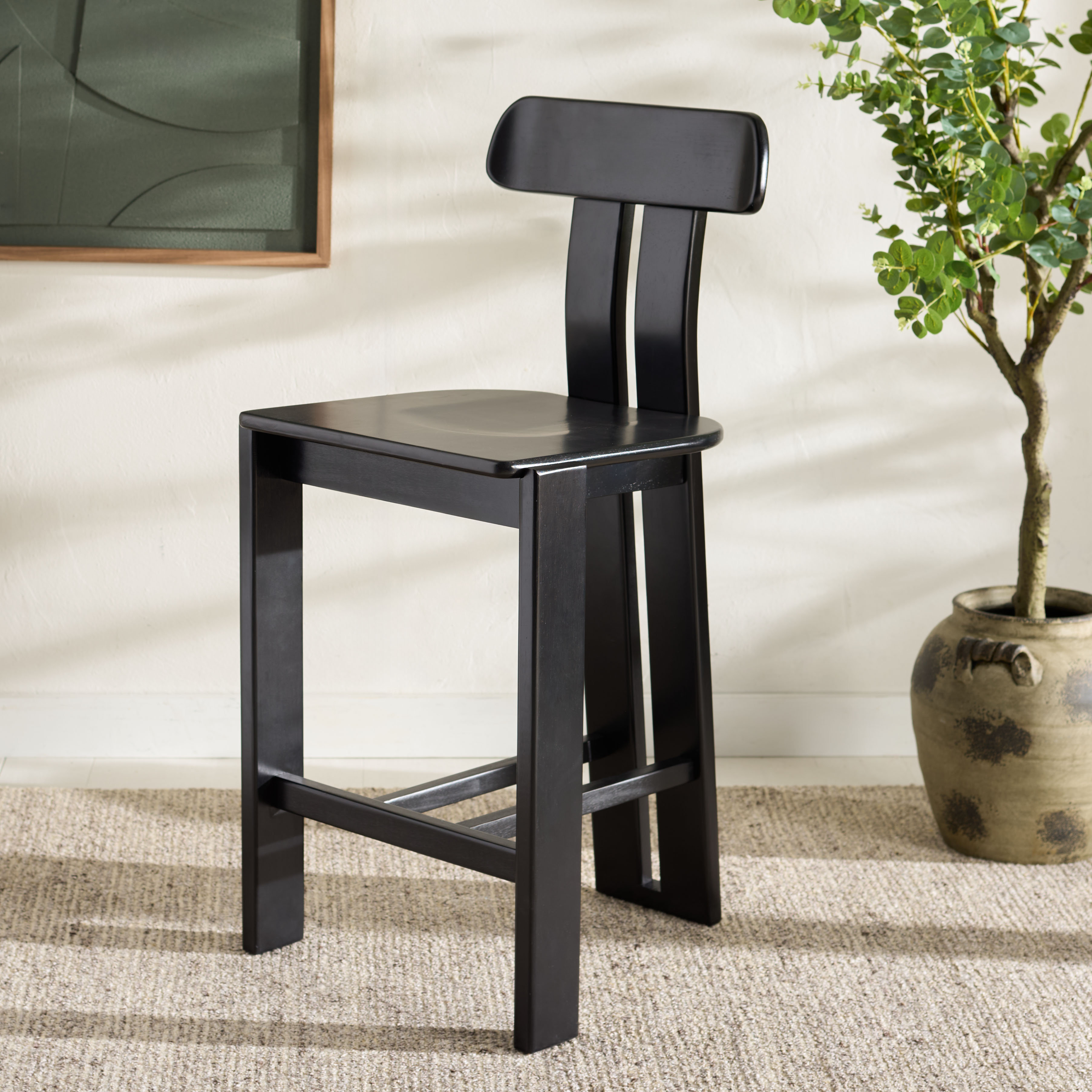 Wrought Studio™ Cayde Wood Counter Stool | Wayfair