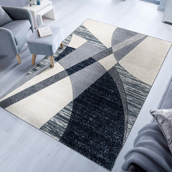 George Oliver Fanelli Abstract Machine Woven Area Rug | Wayfair.co.uk