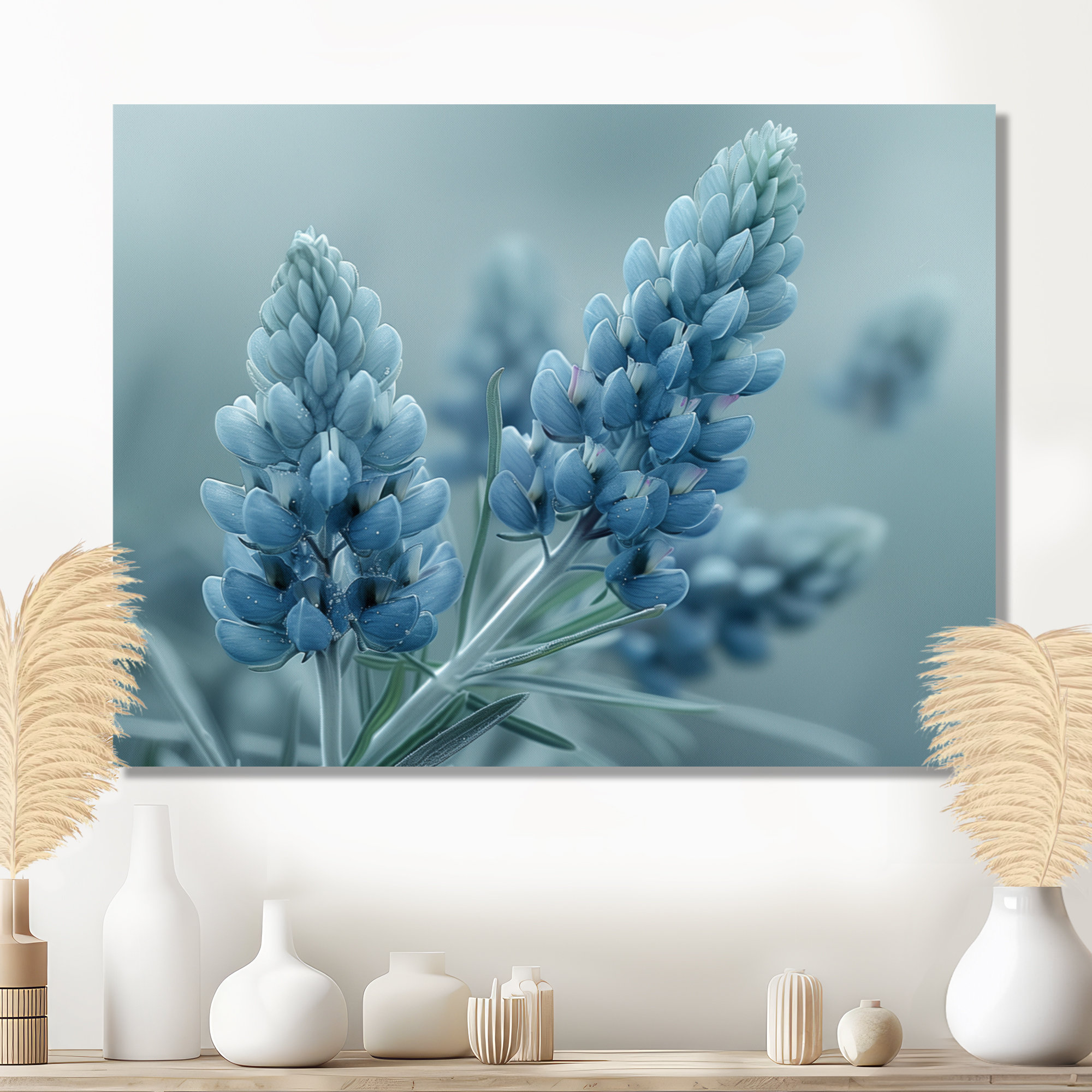 Winston Porter Grey Blue Bonnets Meadow I - Blue Bonnets Wall Decor ...