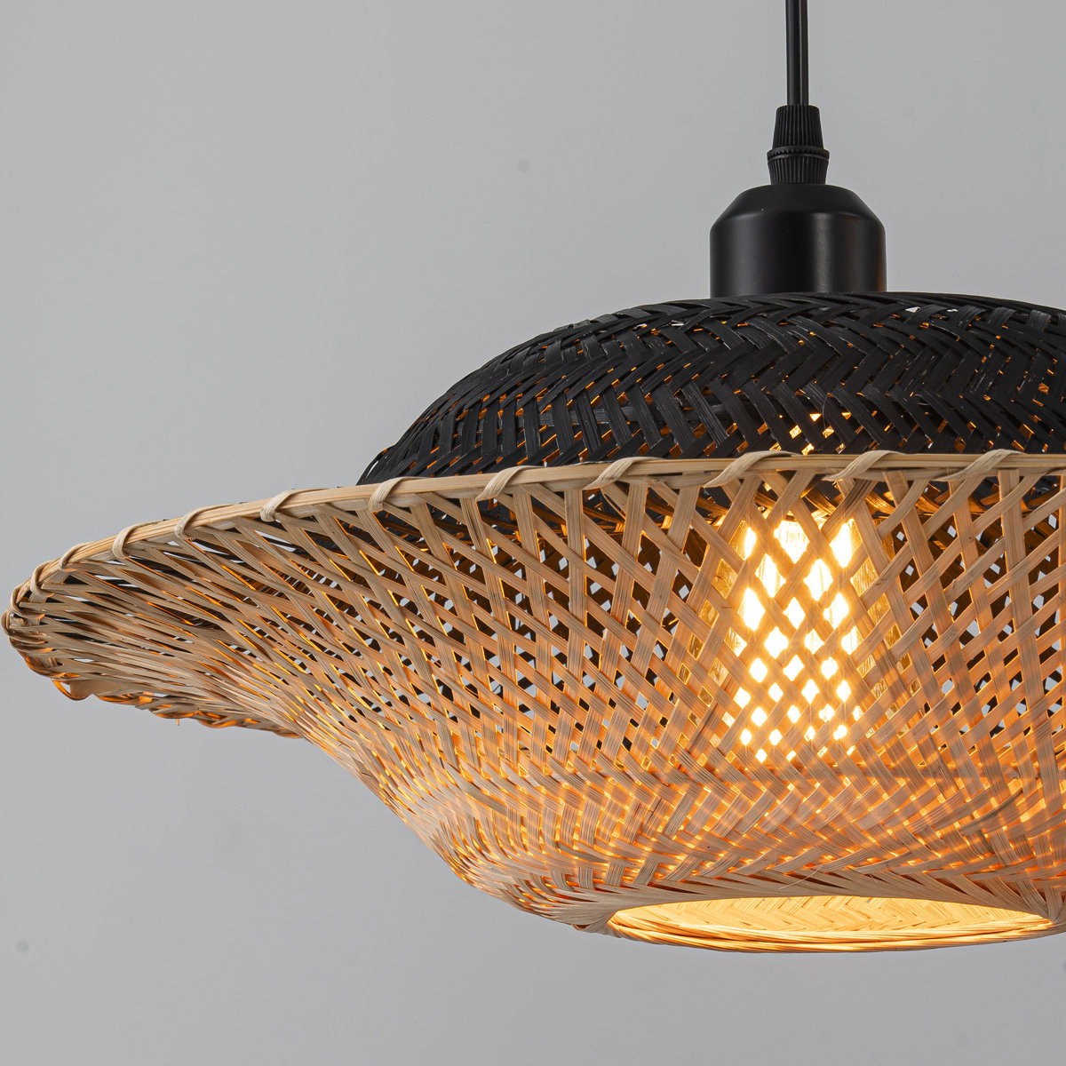 Bay Isle Home™ Cascade 4-Light Cluster Pendant Light Natural Rattan ...