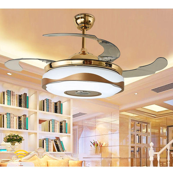 Mercer41 Roslindale 42'' Bluetooth Ceiling Fan with Dimmable LED Lights ...