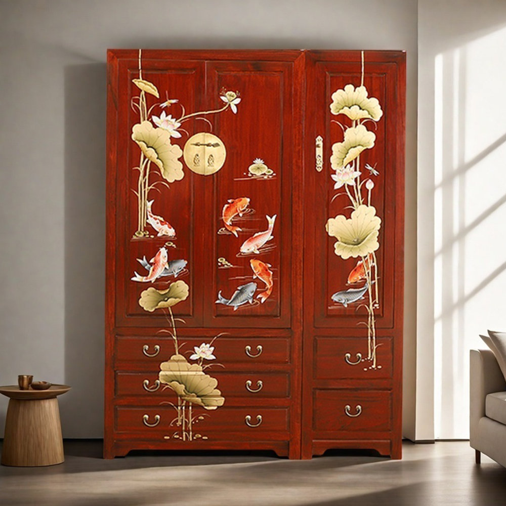 Parttlion Chinese style classic retro wardrobe | Wayfair