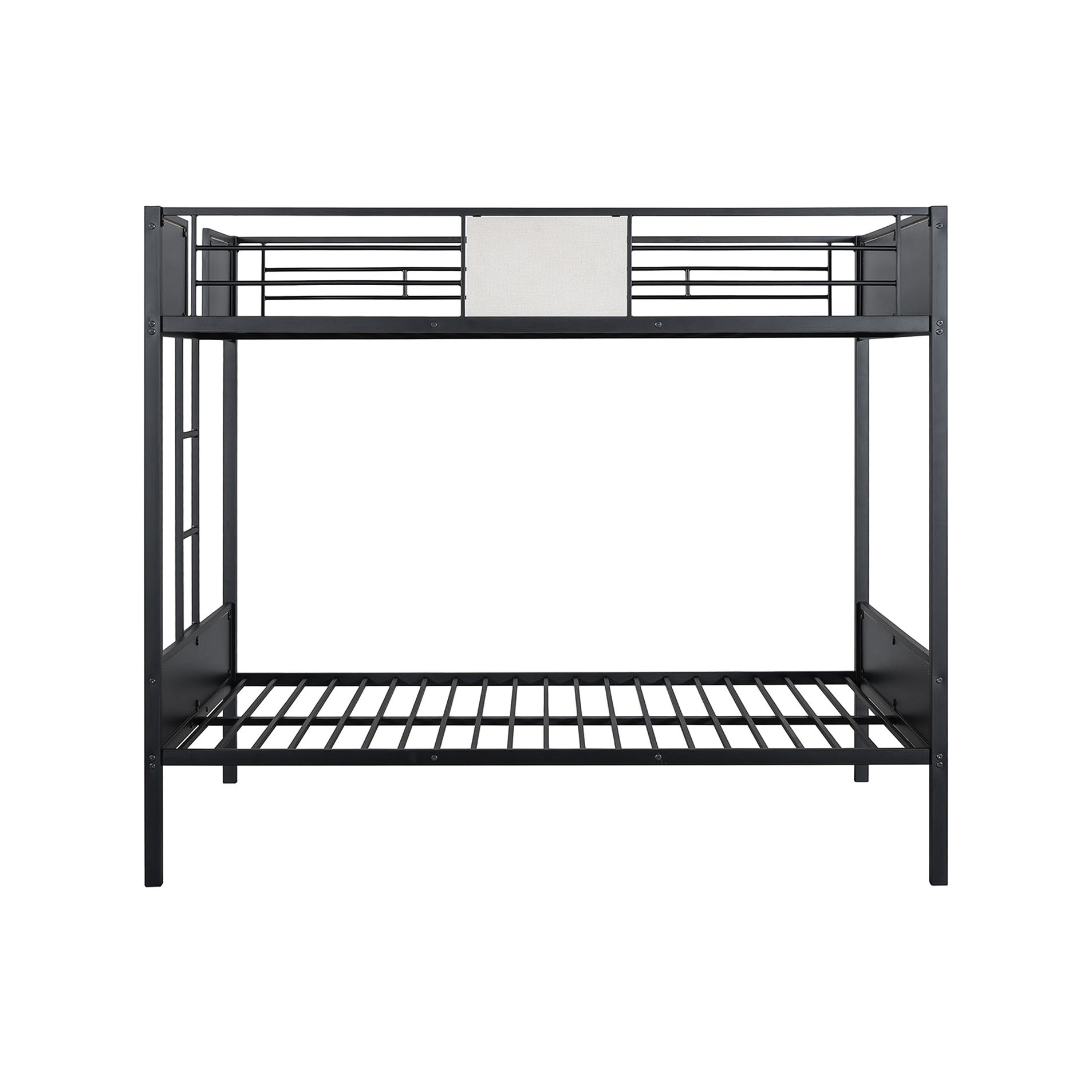 Isabelle & Max™ Full Over Metal Bunk Bed In Contemporary Style, Black ...