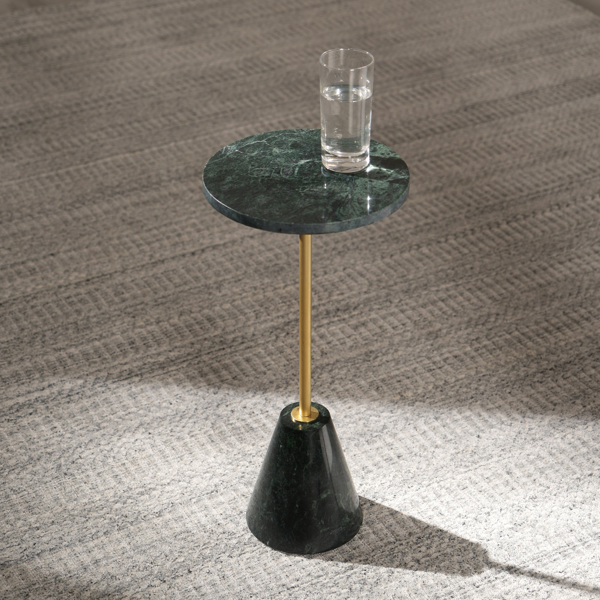 Mercer41 Viljami Genuine Marble Pedestal End Table | Wayfair