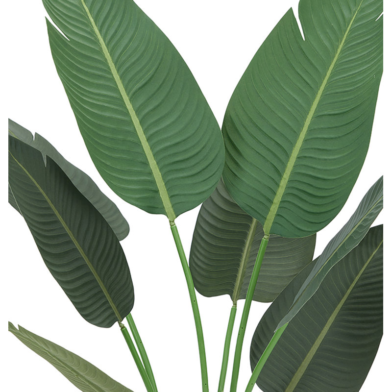 Primrue 47.24'' Faux Banana Leaf Plant in Planter | Wayfair