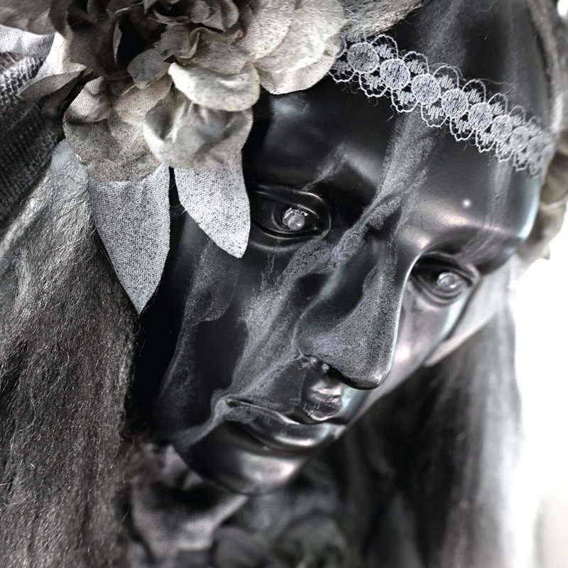 Haunted Hill Farm Lifesize Animatronic Haunted Lady Statue with Lights ...