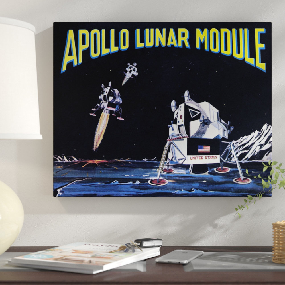 East Urban Home 'Apollo Lunar Module' Vintage Advertisement on Canvas ...