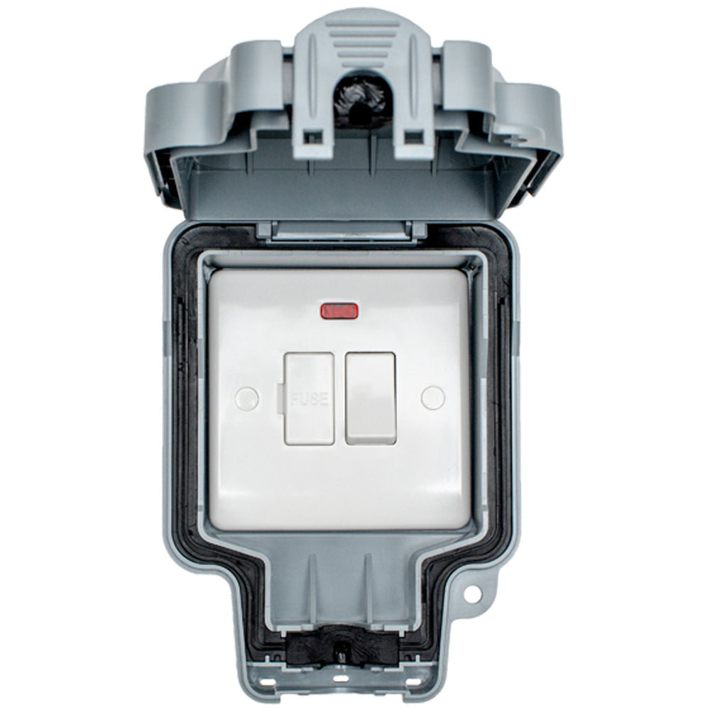 Loops Direct IP66 Outdoor 13A Switched Fuse Spur Neon in Enclosure ...