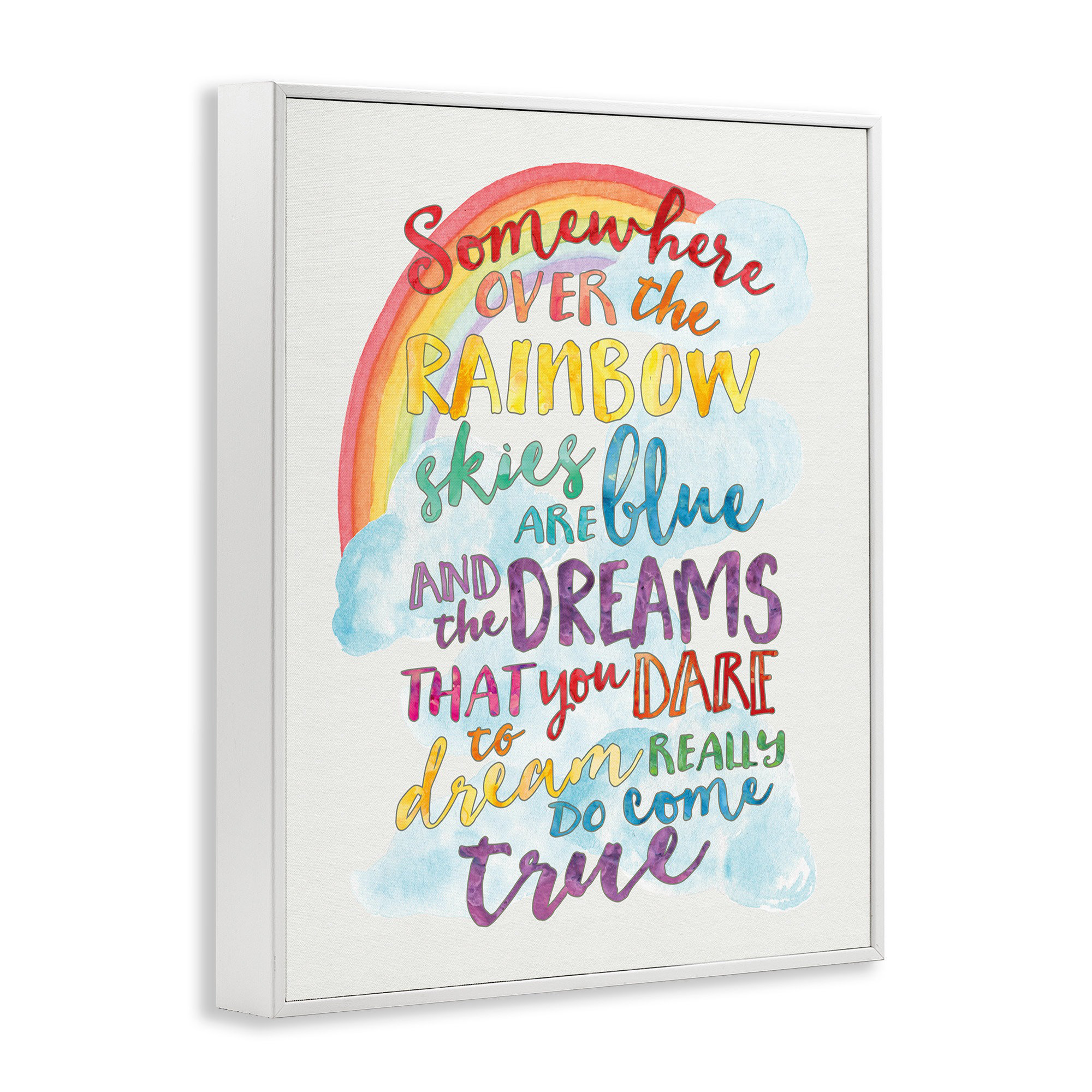 Viv + Rae™ Cambra Somewhere Over the Rainbow with Rainbow Canvas Art ...
