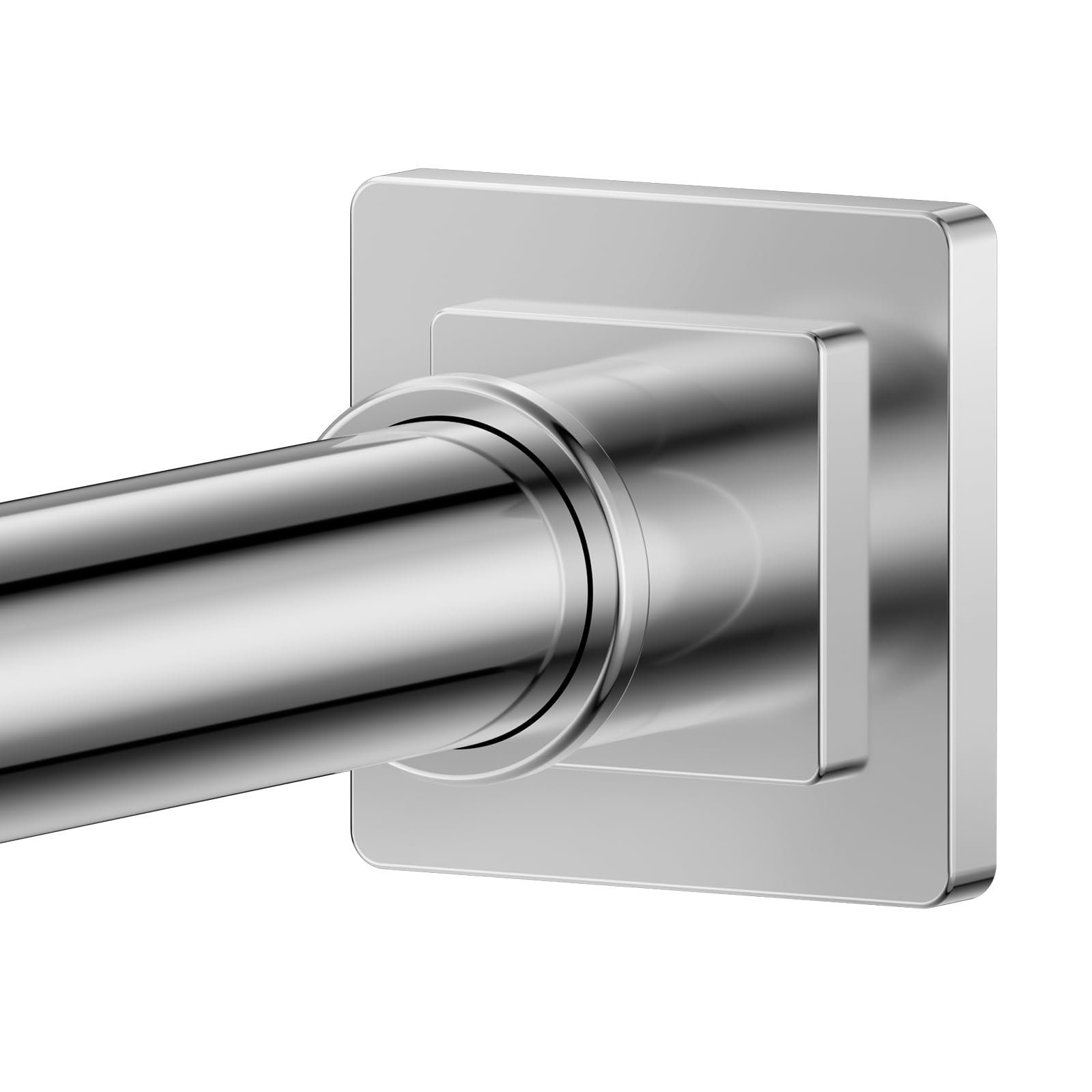 APPENIN WINTER PARK CORP Shower Curtain Rod Square End Shower Rods For ...