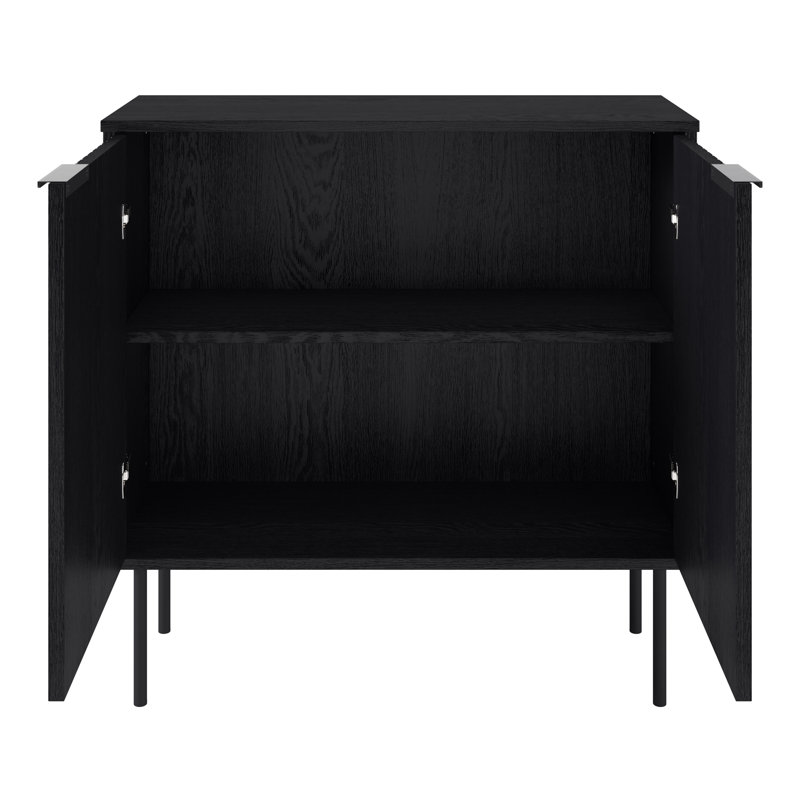Wade Logan Arisztid 31.5'' Fluted Double Door Compact Sideboard ...