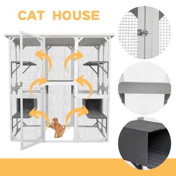 Tucker Murphy Pet™ Metter Cat Cage | Wayfair