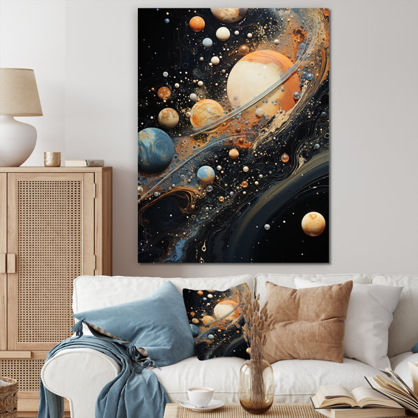 Wrought Studio " Abstract Coffee Nitro Nebula I " - Wayfair Canada