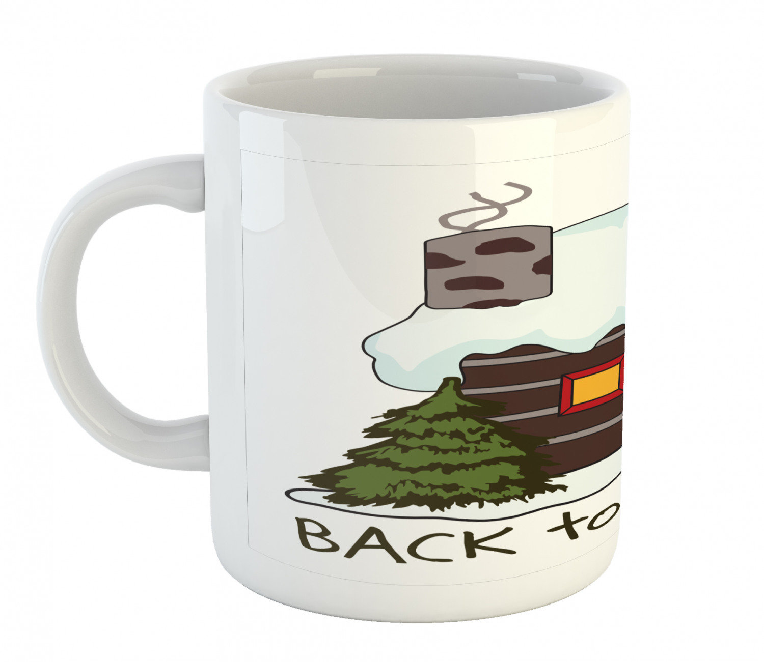 East Urban Home Log Cabin Coffee Mug | Wayfair