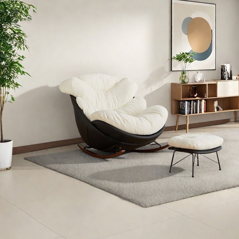 PPEDKS Ergonomic design minimalist rocking chair | Wayfair
