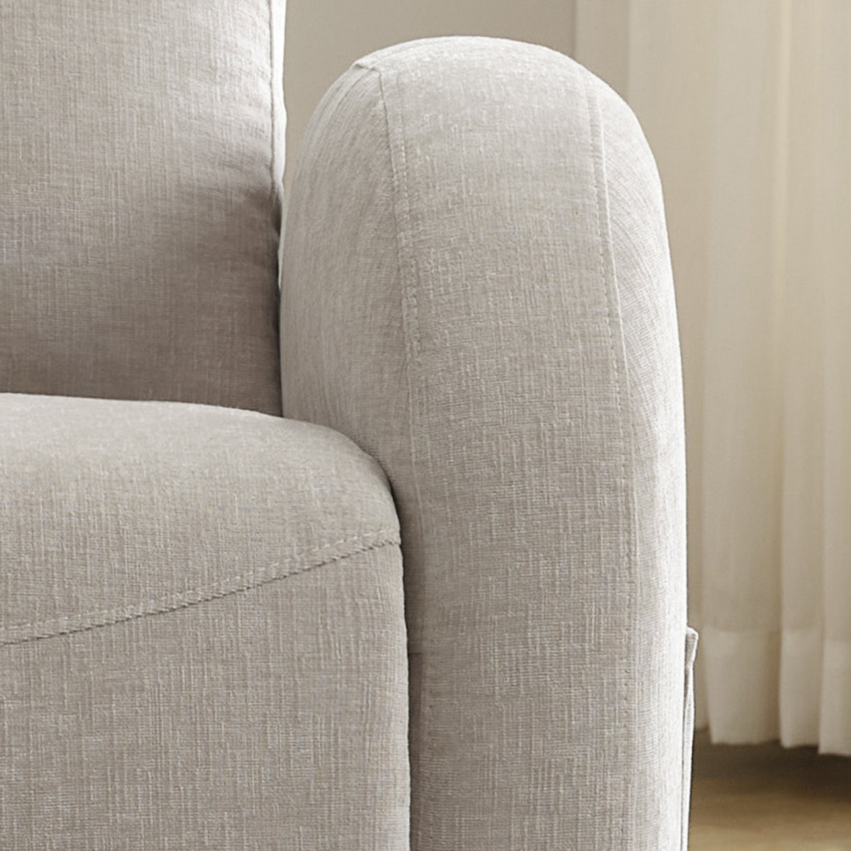 Latitude Run® Modern Upholstered Manual Swivel Rocker Glider Recliner ...