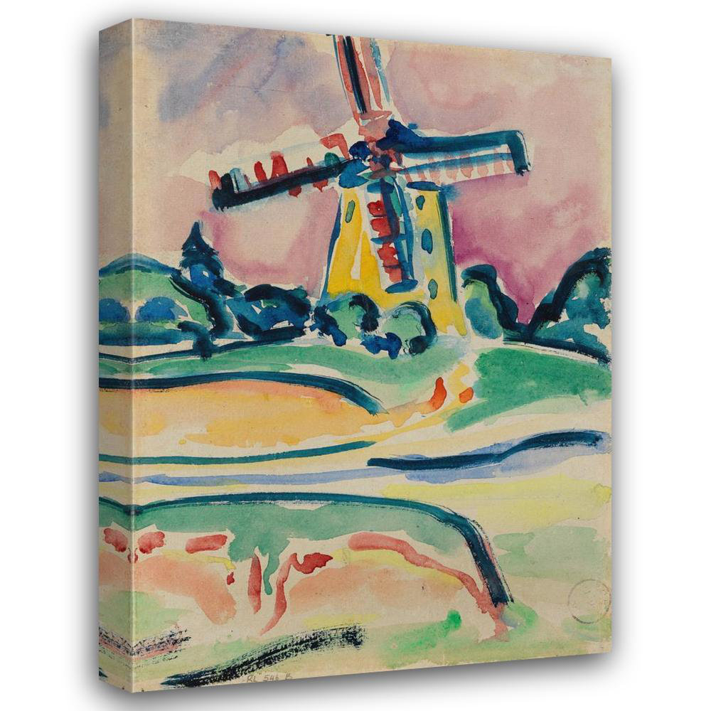 George Oliver "Windmill" by Ernst Ludwig Kirchner - Gallery Wrap Canvas ...