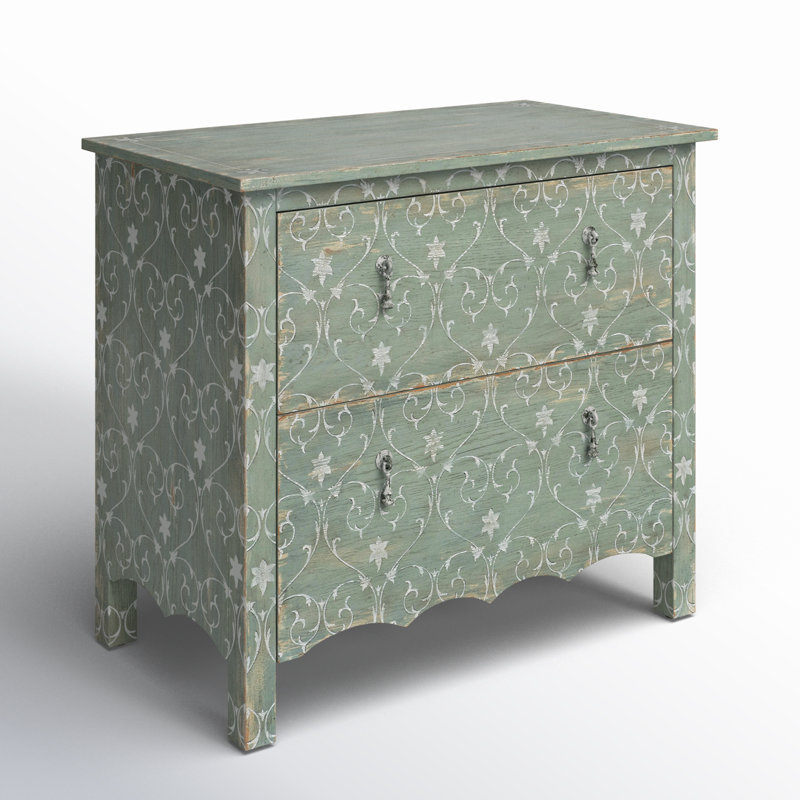 Birch Lane™ Alcy 2 - Drawer Standard Accent Chest | Wayfair