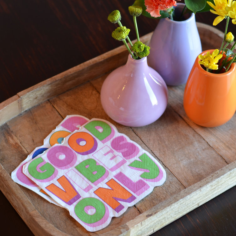 WholeHouseWorlds 40 Count Good Vibes Only Napkins - Wayfair Canada