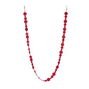 The Holiday Aisle® Red Ball Garland - Red | Wayfair