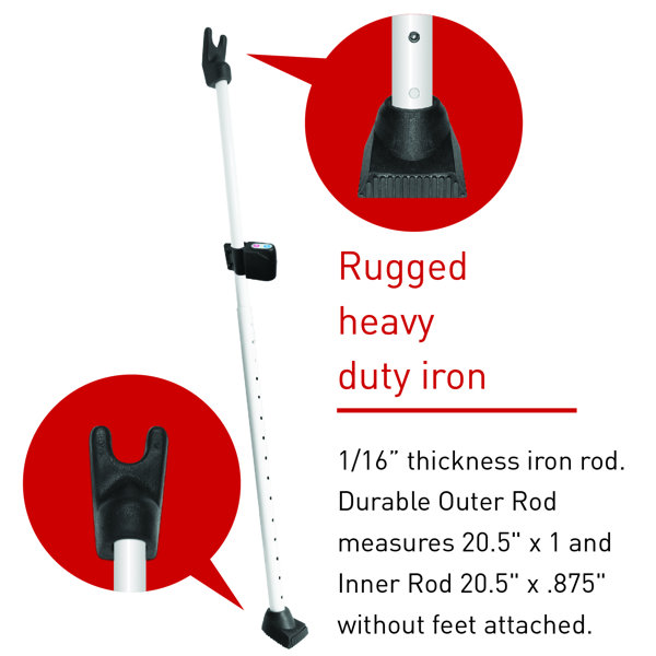 Security Man SecurityMan 3-in-1 Door Stopper/Door Knob Jammer, Sliding ...