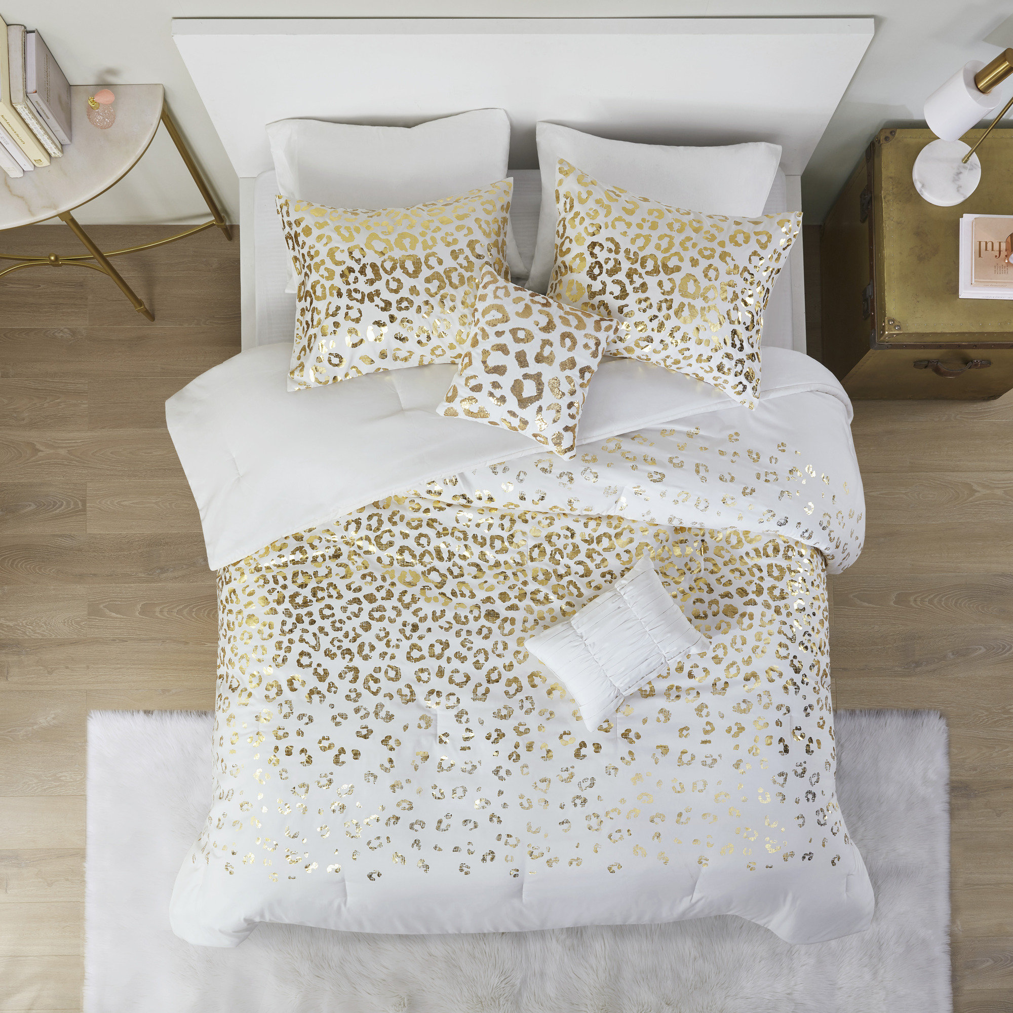 510 Design Lillie Metallic Animal Print Comforter Set & Reviews | Wayfair