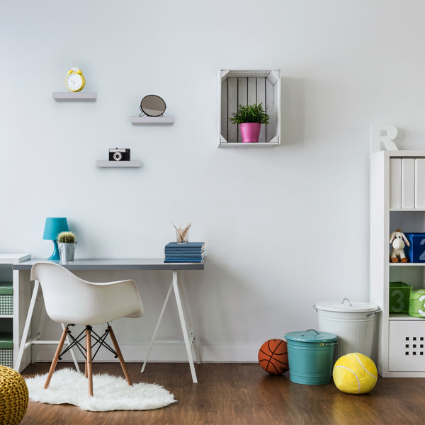 Sorbus 9" Square Tile Floating Shelves with Invisible Brackets ...