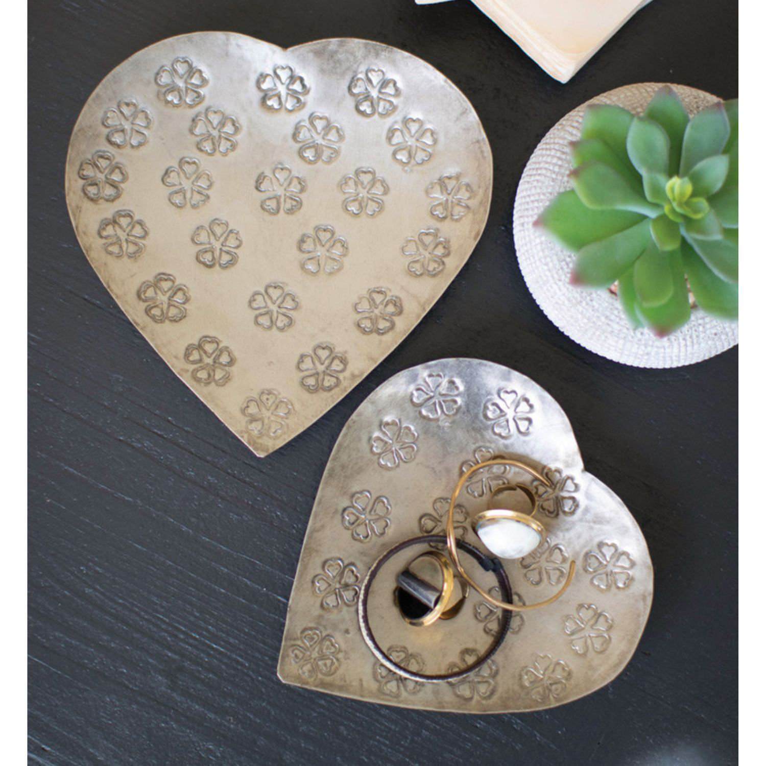 Ebern Designs Castlegar Handmade Metal Decorative Bowl - Set of 2 | Wayfair