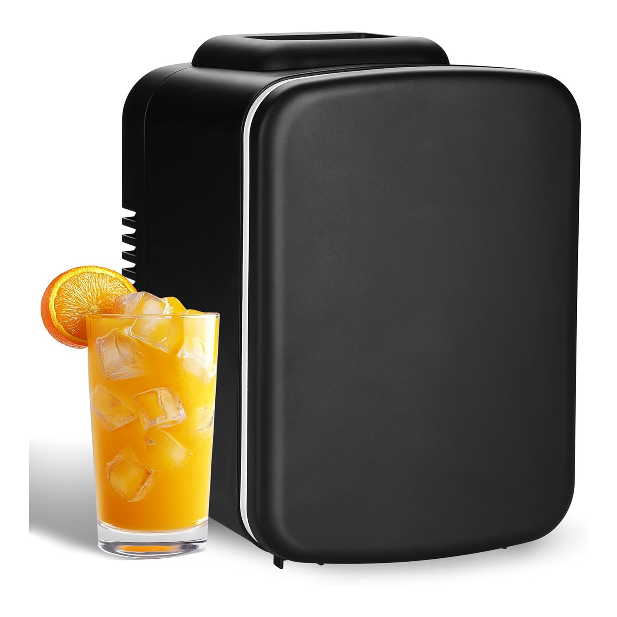 LIYU 4L Mini Fridge 6 Can Portable Cooler & Warmer Compact ...