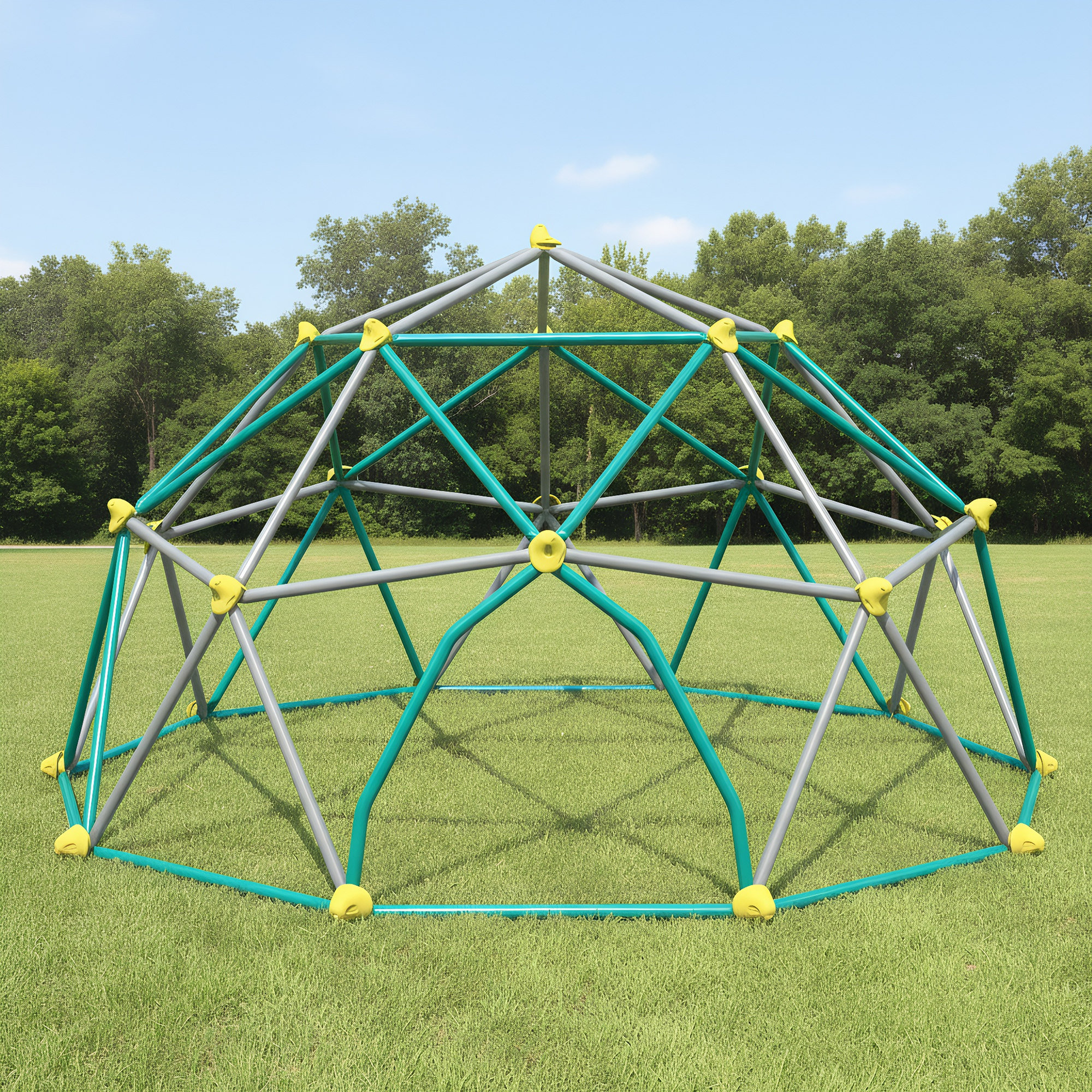 HIMAmonkey 13Ft Geometric Dome Climber For Kids – Outdoor Play Center ...