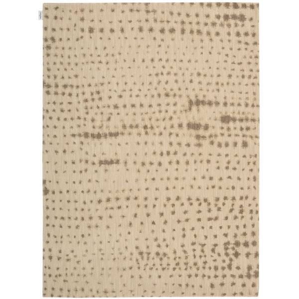 Calvin Klein Loom Select Abstract Wool Wheat Area Rug | Wayfair