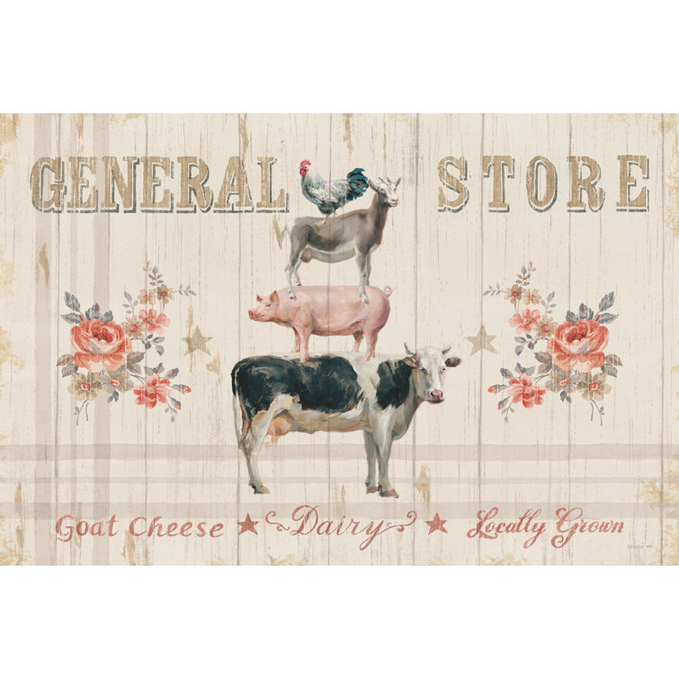 August Grove® " Farm Patchwork I " by Danhui Nai Painting Print on ...