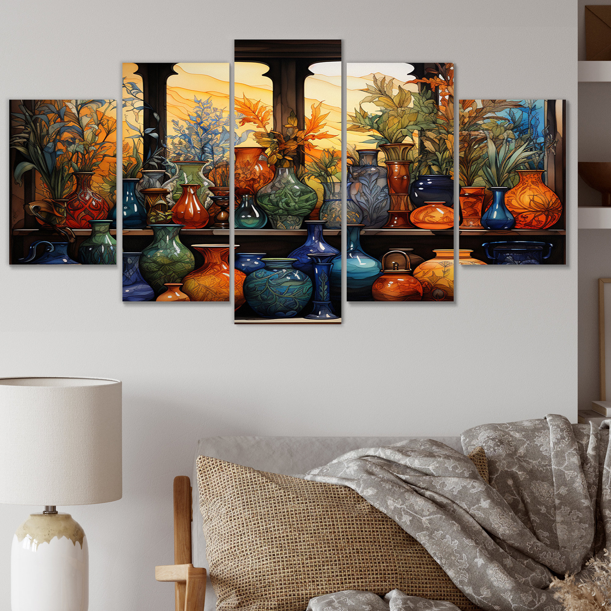 Design Art Islam Art Islamic Pottery II - Islamic Metal Wall Art Prints ...