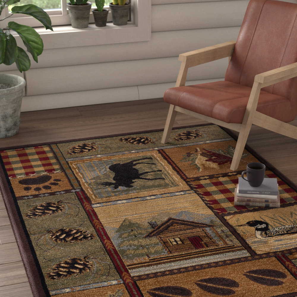 Loon Peak® Alers Machine Made Power Loom Polypropylene Indoor Area Rug ...