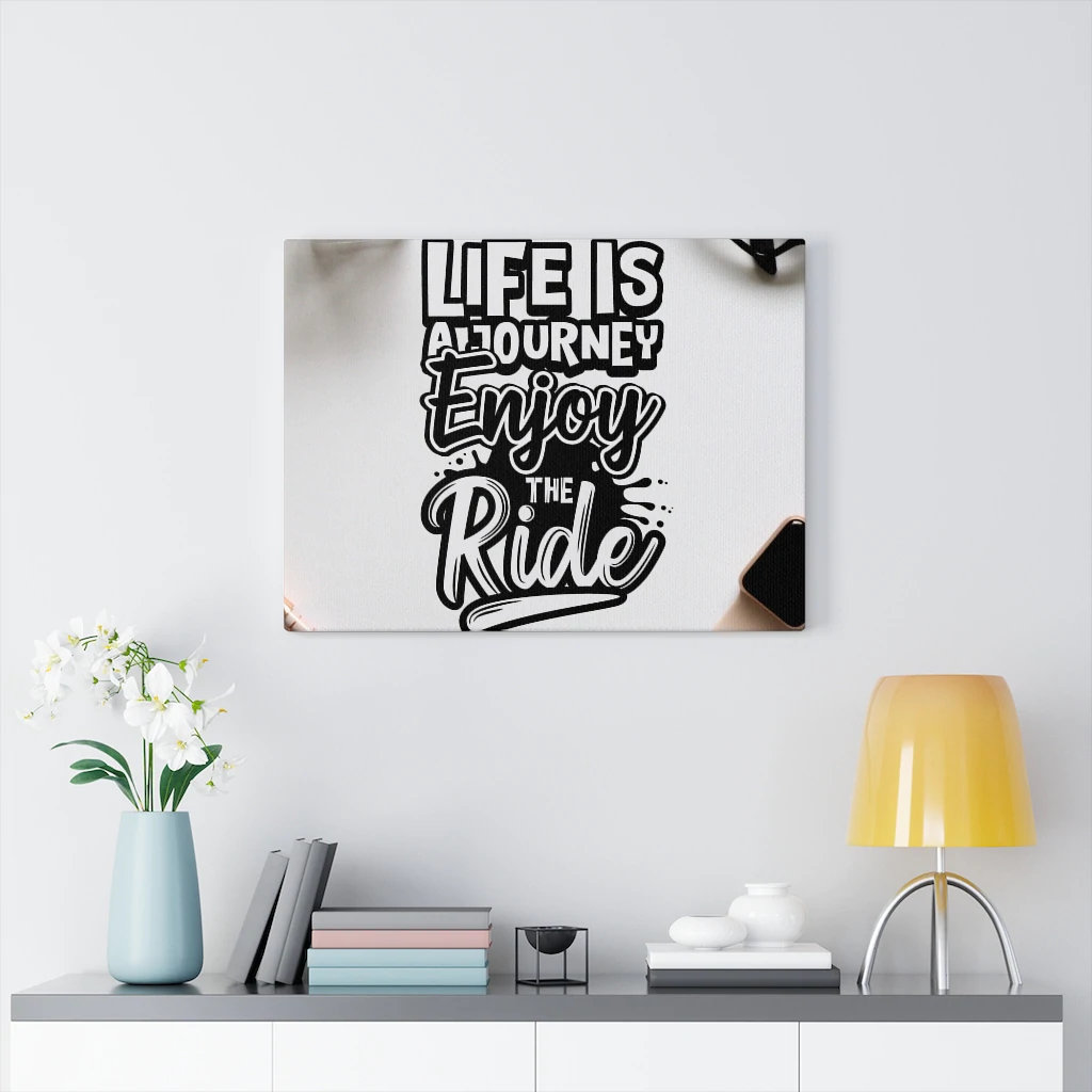 Trinx Inspirational Quote Canvas Enjoy The Ride Wall Art Motivational ...