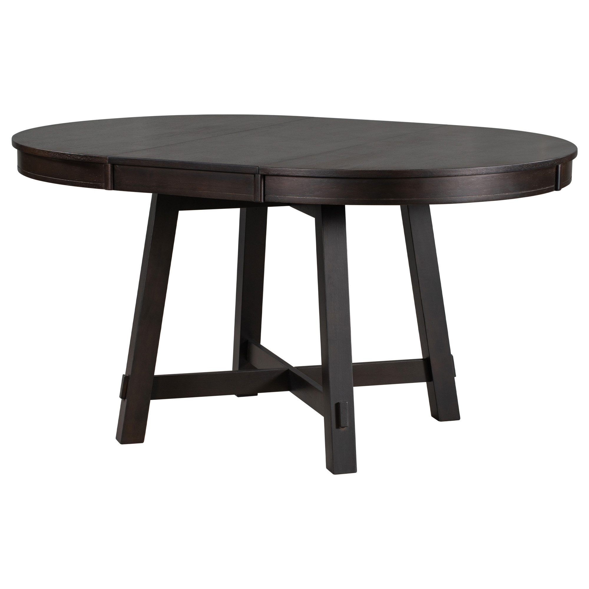 Ophelia & Co. Farmhouse Round Extendable Dining Table With 16" Leaf ...
