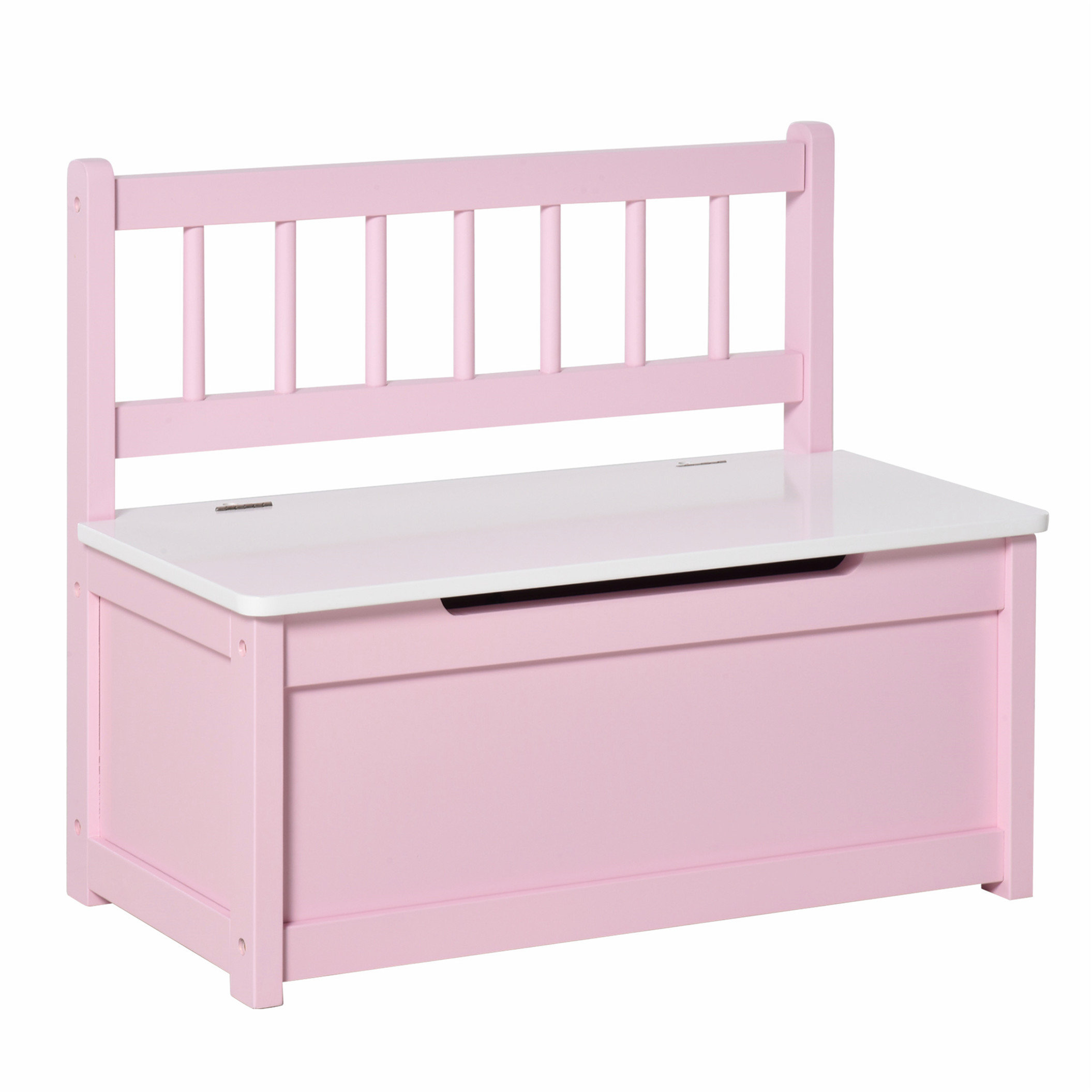 Ophelia & Co. Versatile Wooden Toy Box Storage Bench for Kids' Playroom ...