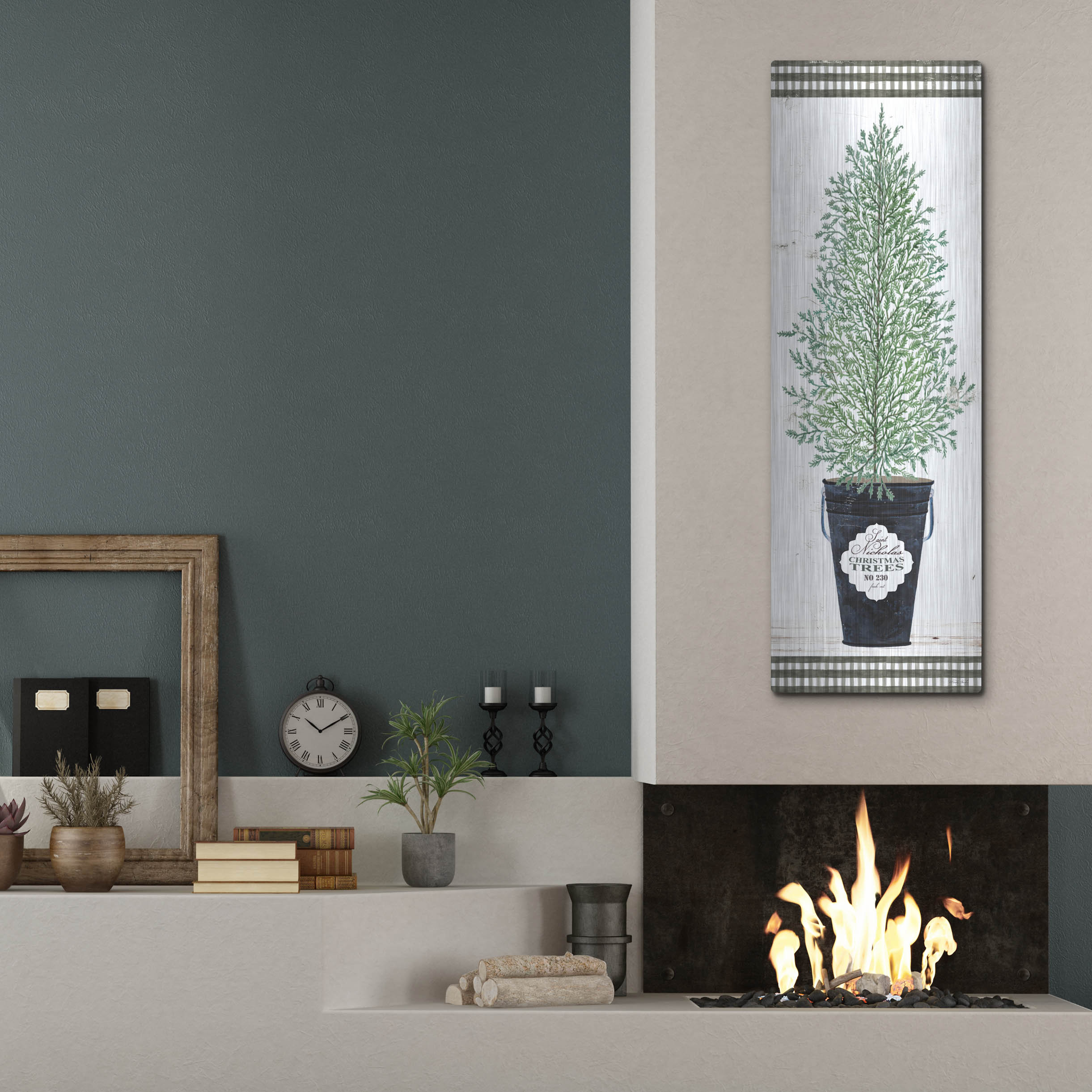 Luxe Metal Art 'Cedar Tree' By Cindy Jacobs, Metal " Cedar Tree " by ...