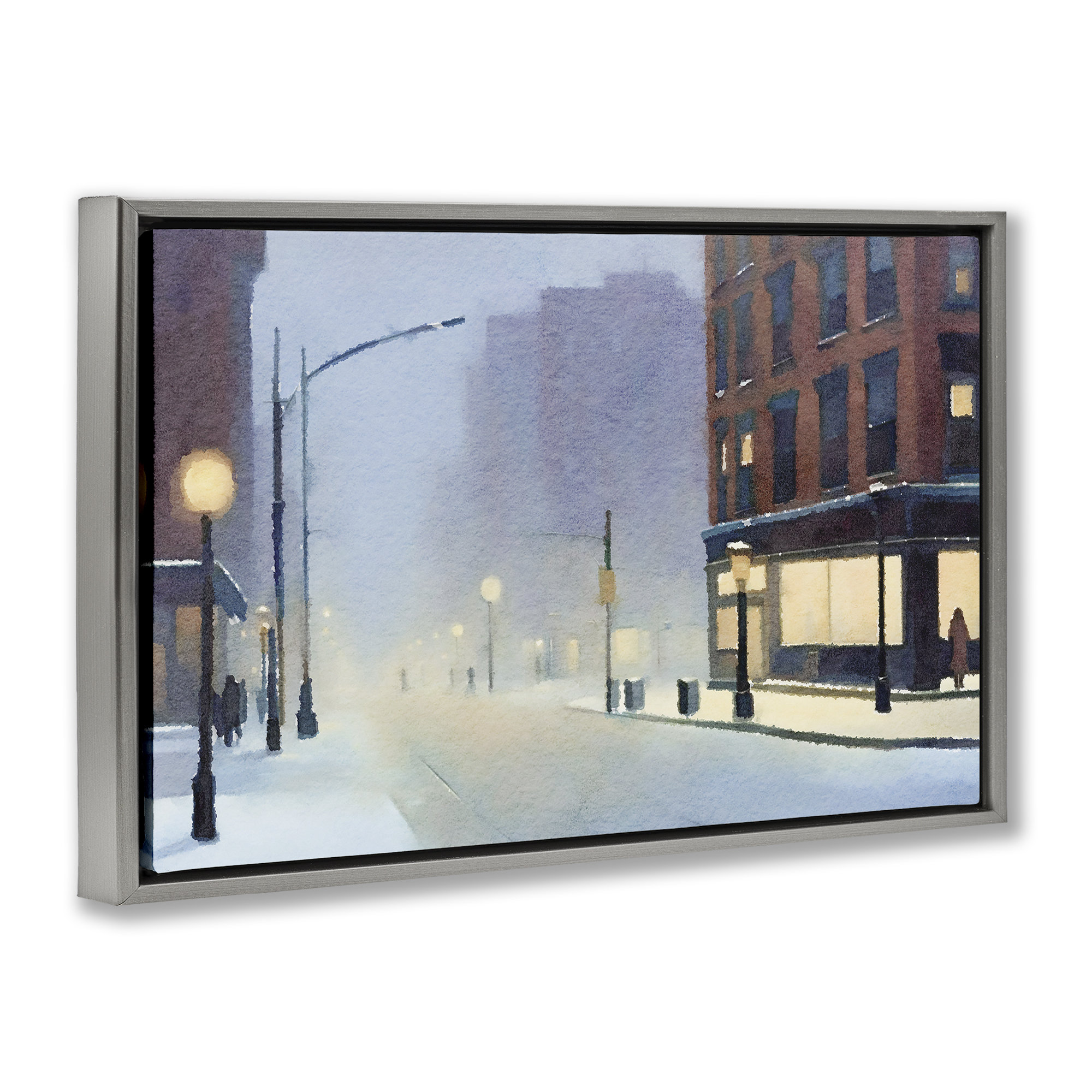 Lark Manor™ Misty Winter City Street Framed Floater Canvas by Noah Bay ...
