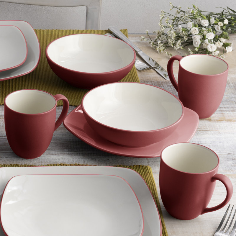 Noritake Colorwave 16-Piece Square Dinnerware Set, Service for 4 ...
