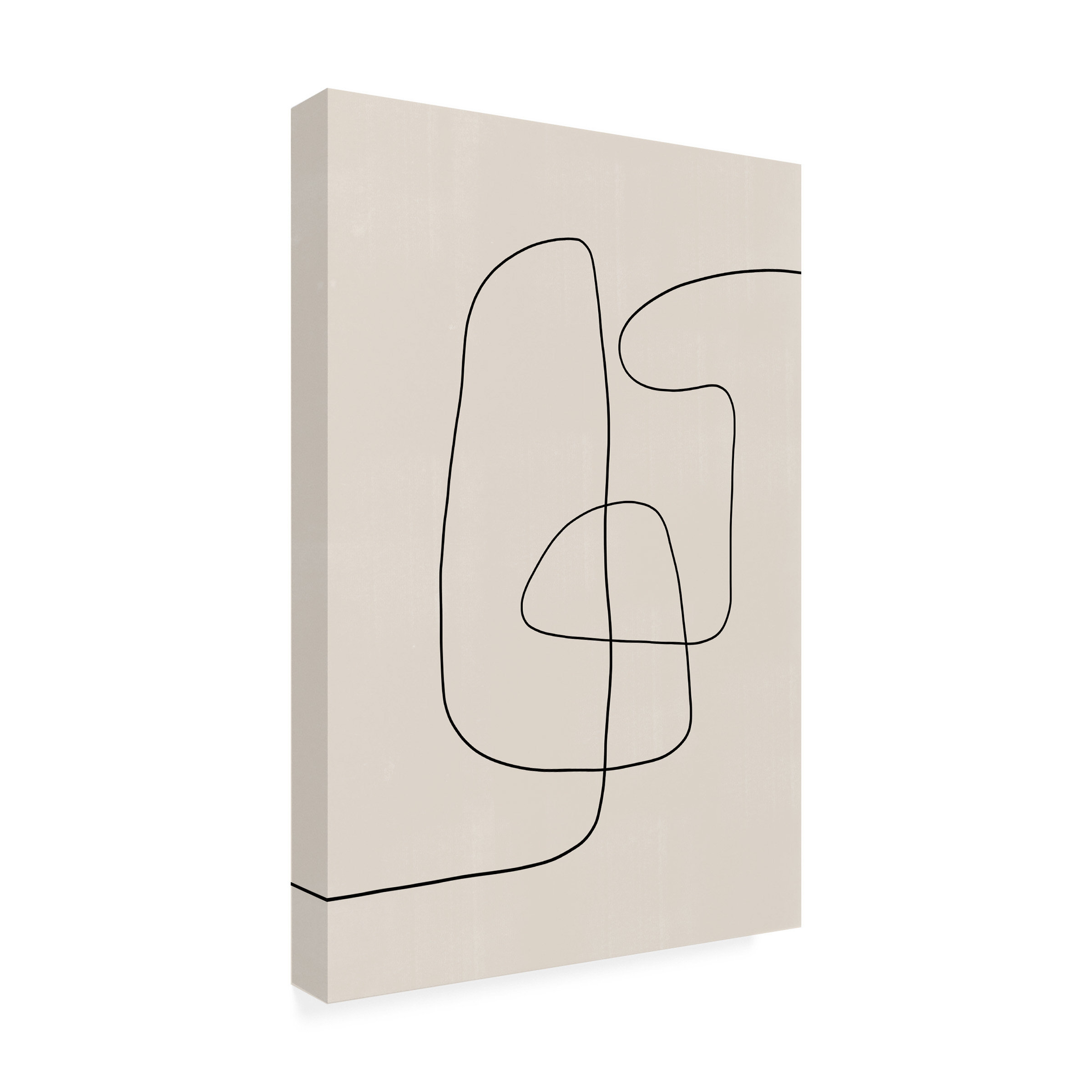 Wade Logan® Line Art Modern - Wrapped Canvas Print | Wayfair