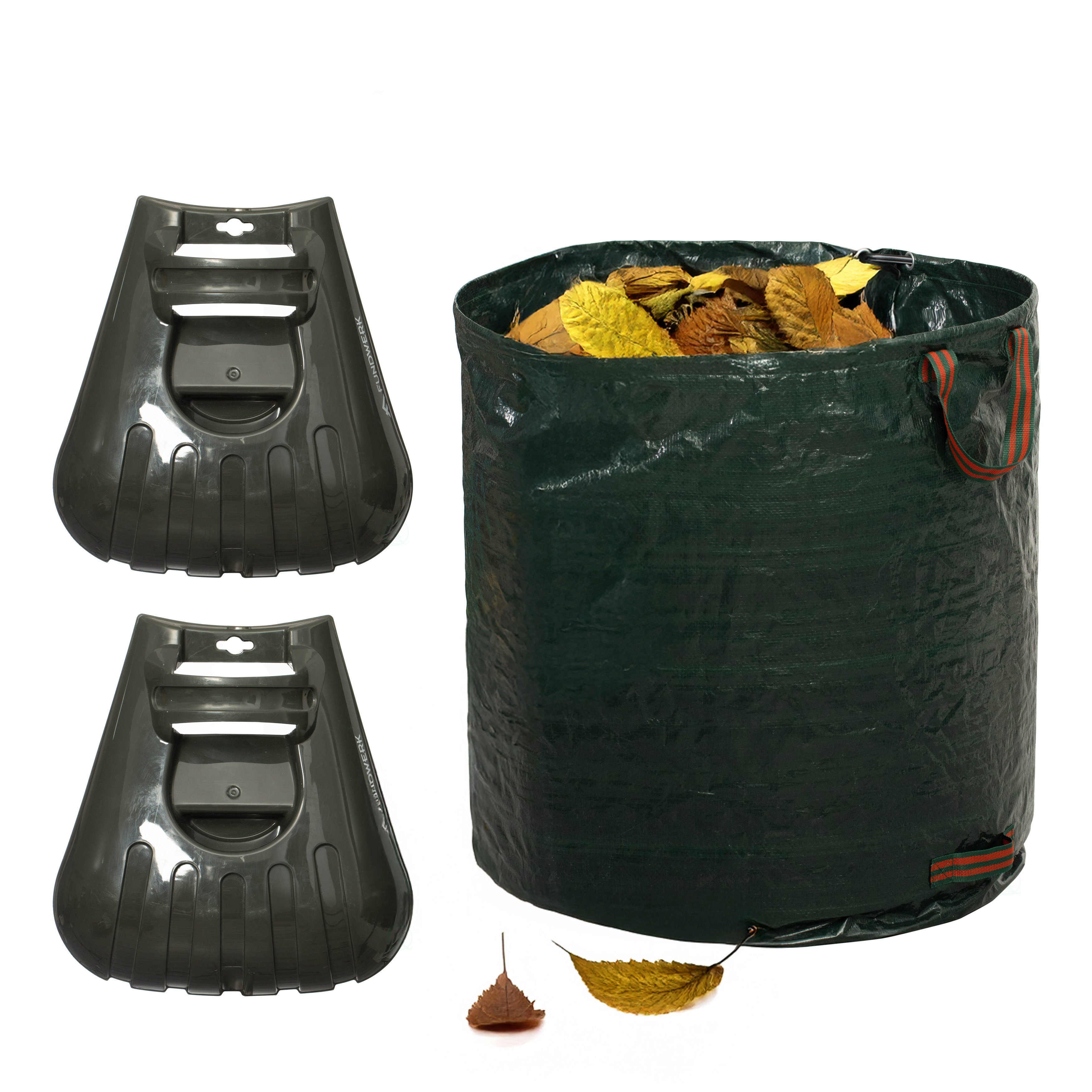 Gardenised 72-gallon Heavy-duty Self-standing Collapsible Leaf Bag With ...