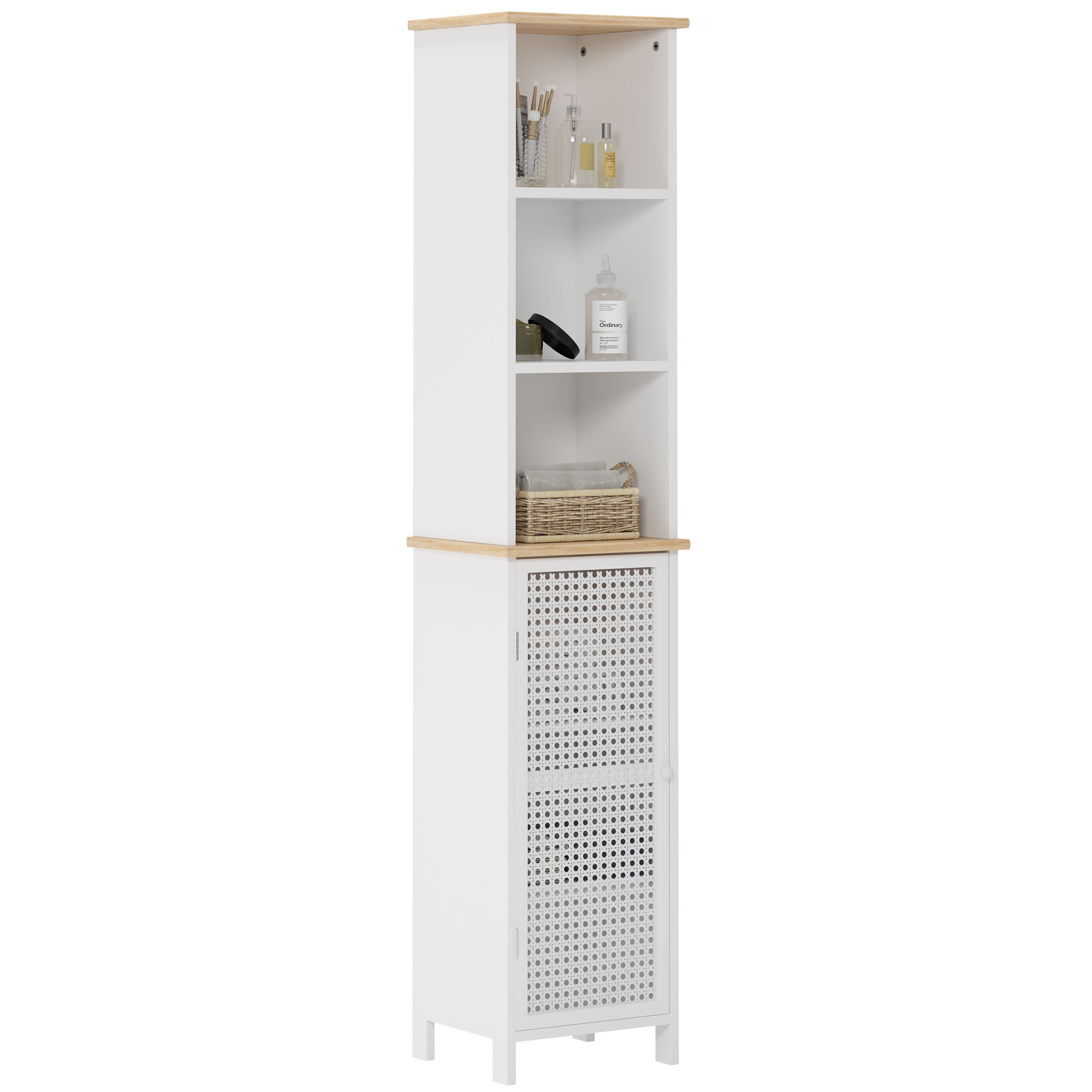 Bay Isle Home™ Teachey Freestanding Linen Cabinet & Reviews | Wayfair