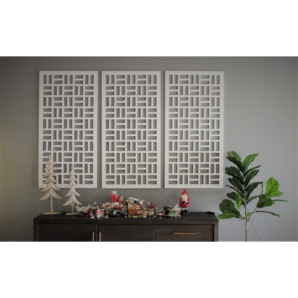 VIMA (Parity) Decorative Wall Panel - 48"L x 24"W, White Color PVC ...