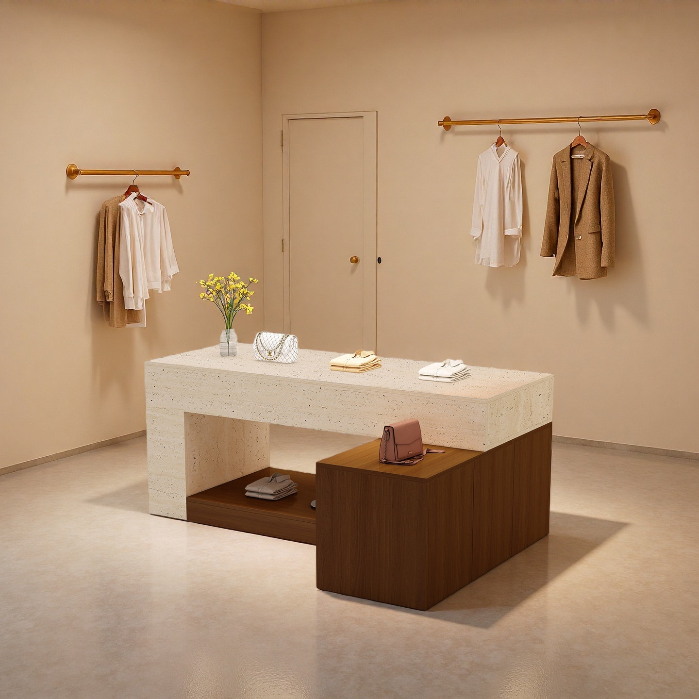 Orren Ellis Multifunctional display table for clothing store | Wayfair