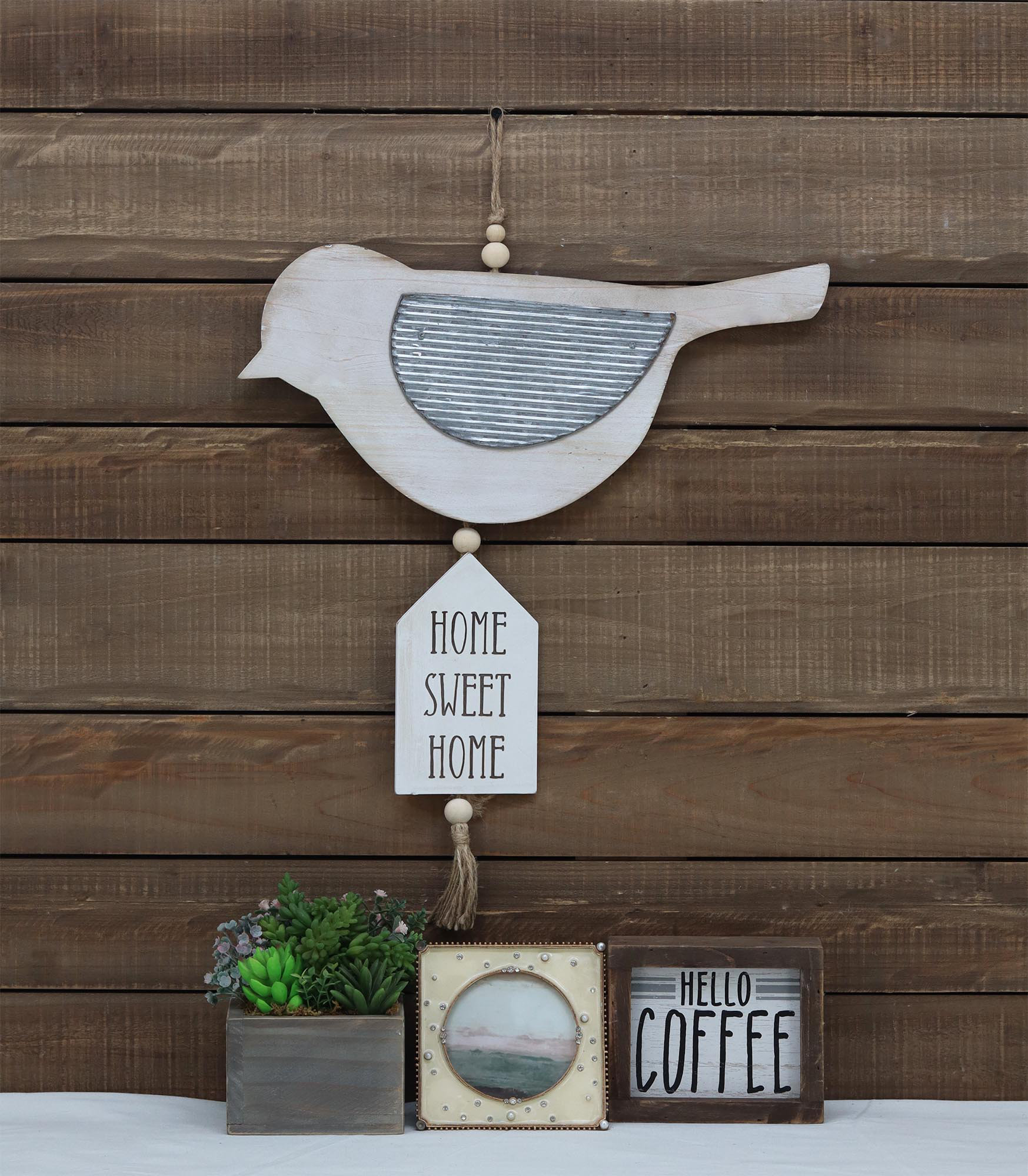 Trinx Decorative Bird with Home Sweet Home Tag Wall Décor - Wayfair Canada